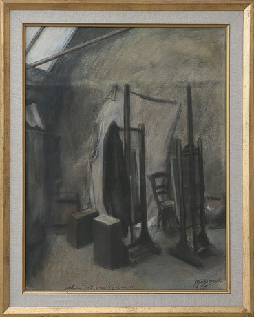JAN PIETER BOSCH. KRITA på papper, signerad, 1900-tal. Konst ...