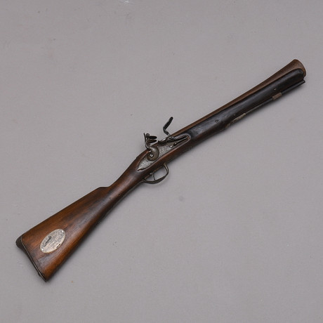 Flintlock rifle, musket, 19th century. Weapons & Militaria - Guns ...