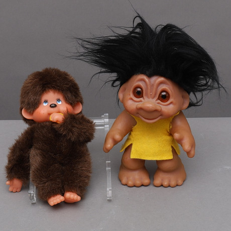 MONCHHICHI & TROLL, 2 st, 1980-tal. Leksaker - Auctionet