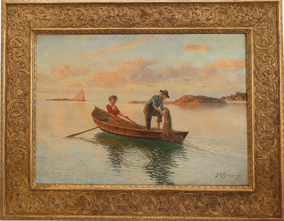 PETER ADOLF PERSSON. Olja på pannå, signerad. Konst - Måleri - Auctionet