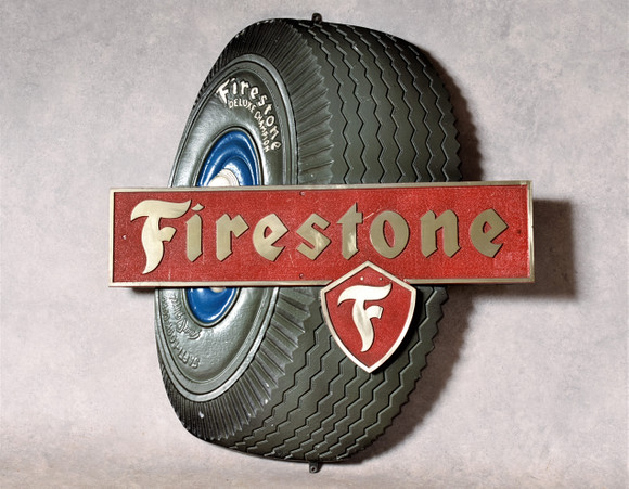SIGN "Firestone" provenance old Bildeve Ängelholm 1940s. Miscellaneous ...