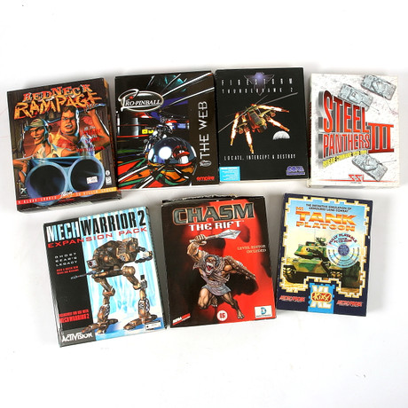 COMPUTER GAMES, 7 pcs., CD-ROM, 1900s. Toys - Auctionet