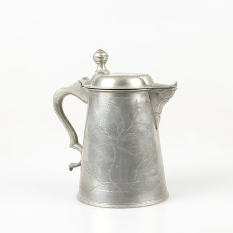 TENNKANNA, 1865. Silver & Metall - Tenn, Mässing & Koppar - Auctionet