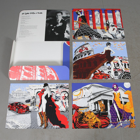 RICHARD RYAN. Folder with 4 serial prints, "Mi sono perso a Roma ...