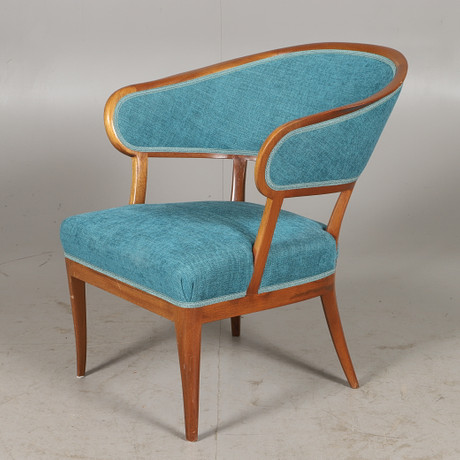 CARL MALMSTEN. Nojatuoli, "Jonas Love", mahonki. Huonekalut ...