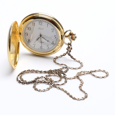 POCKET WATCH, savonette, Facit, 17 jewels. Clocks & Watches - Pocket ...