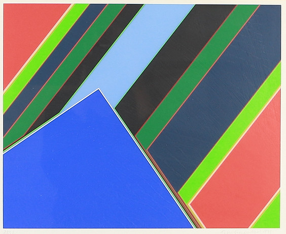 PETER FREUDENTHAL. Komposition, serigrafi, signerad, daterad 1978, samt ...