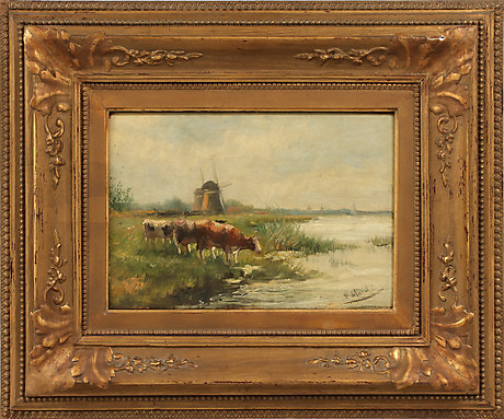 WILLEM MARIS. Oil on Board. Signed. Art - Paintings - Auctionet