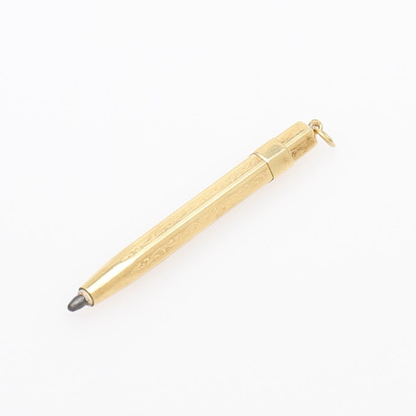PEN, 18k gold and steel, hexagonal shape. Vintage & Designer Fashion ...
