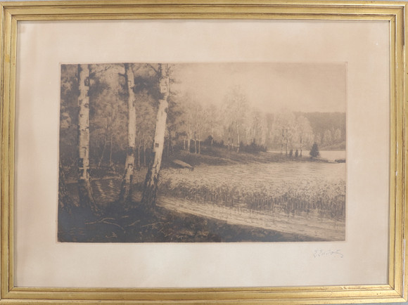 ERIK ENROTH. ETCHING, Signed. Art - Engravings & Prints - Auctionet