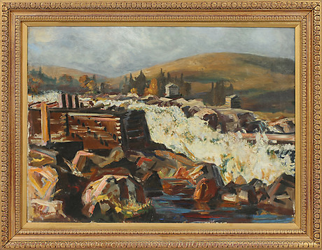 CARL GUNNE. Oil on canvas, signed. Art - Paintings - Auctionet