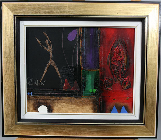 PER DAHL. Oil on Board, Composition, signed, dated -77. Art - Paintings ...