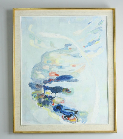 ARMAND ROSSANDER. oil on canvas, "Sun and water glitter", signed. Art ...