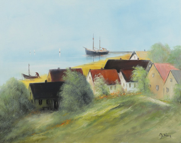 CARL JULIUS. "Ven", oil on canvas, signed C. Julius. Art - Paintings ...