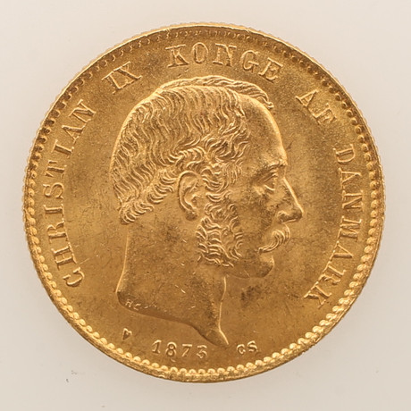 GOLD COIN, 20 kroner, Christian IX 1873, Denmark. Coins, Medals ...