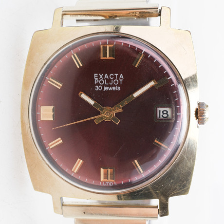 MEN'S WRIST WATCH, steel, Exacta Poljot, second half of the 20th ...