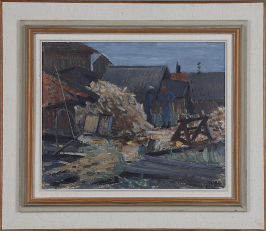 GUSTAF ADOLF FAHLE. oil on Board, signed and dated -64 a verso. Art ...