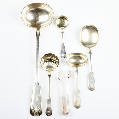 SOPPSLEV, STRÖARE M. M., 6 delar, silver, Alexander Tillander ...