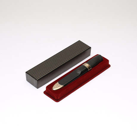 DAVID ANDERSEN. knife, silver and leather "Vesle Peer". Silver & Metals ...