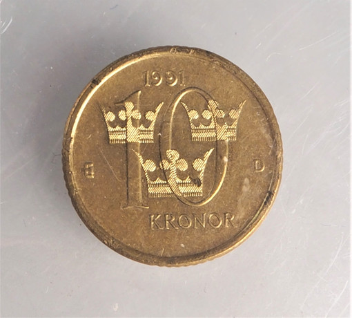 VALÖR, Carl XVI Gustaf, 10 kroner, Sweden 1991. Coins, Medals & Stamps ...