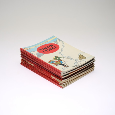 COMIC MAGAZINES, 13 pcs., "Hergé: The Adventures of Tintin", 1980s/90s ...