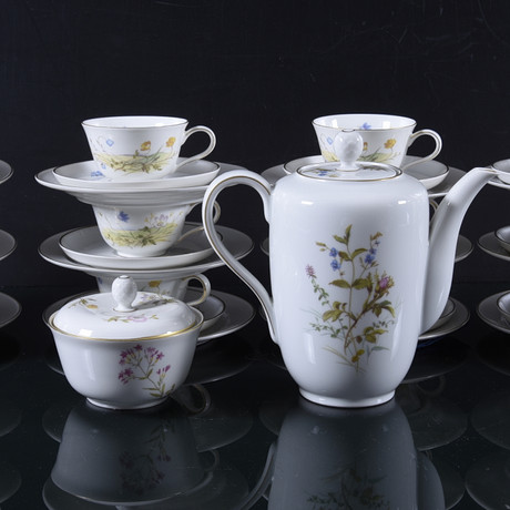 COFFEE SET, 38 pieces, porcelain, "Helena" Rosenthal. Ceramics ...