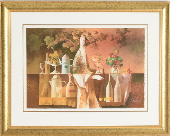 JOSEP BAQUES. Färglitografi. Konst - Grafik - Auctionet