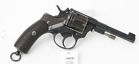 REVOLVER, Swedish, Double Action, made by Husqvarna, model 1887 ...