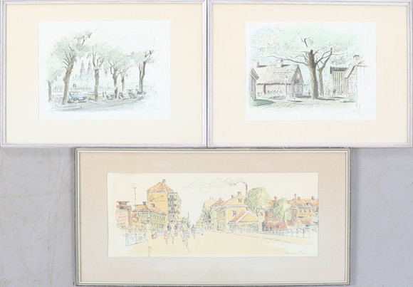 EBBE FOG. litografier, signerade & numrerade,Ebbe Fog samt Handell ...