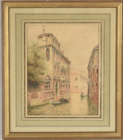 CESARE MAINELLA. Akvarell. Konst - Måleri - Auctionet