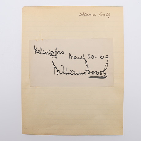 AUTOGRAPH. William Booth (1829-1912) - Founder of the Salvation Army ...