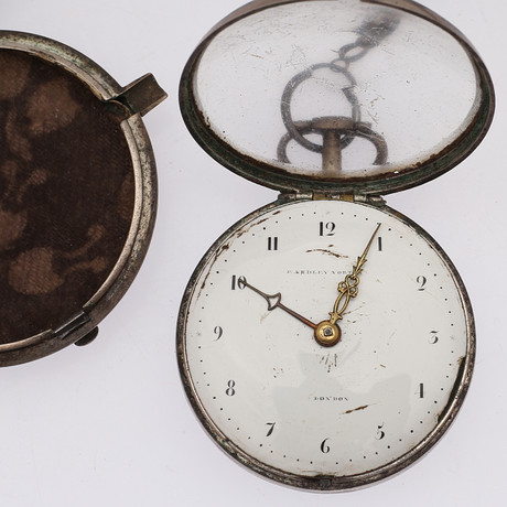 SPINDLE CLOCK, key puller, silver, Eardley Norton, London. Clocks ...