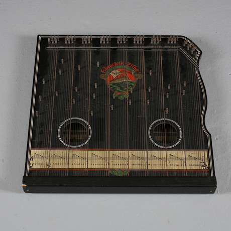 CITTRA, Harpeleik Zither, 1900-talet. Samlarföremål - Musikinstrument ...