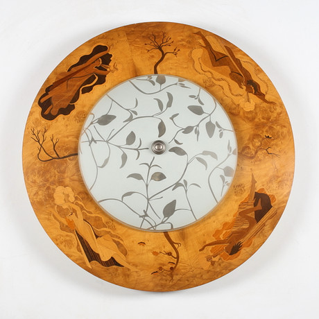 ATTRIBUTED TO BIRGER EKMAN. CEILING CEILING, art deco, Mjölby intarsia ...
