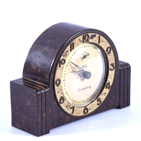 ALARM CLOCK, LUX "Waterbury Symphony" bakelite/metal, 1900s. Clocks ...