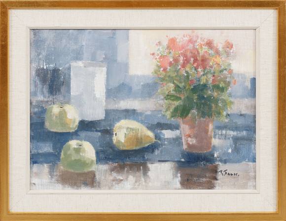 RAGNAR FALK. Still life, oil on canvas, signed. Art - Paintings - Auctionet