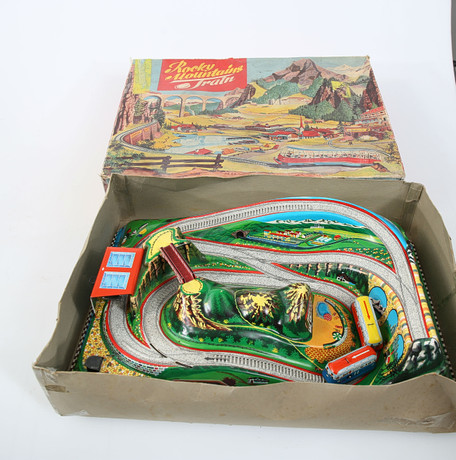 ZUG, Blech, „Rocky Mountains Train“, Technofix, Deutschland. Spielzeug ...