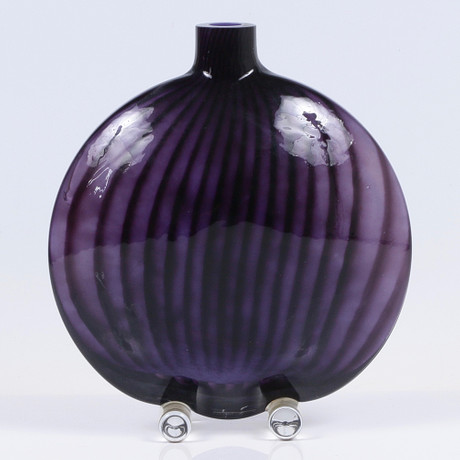 VAS, glas, "Pebbles", Kjell Engman, Kosta Boda, signerad. Glas - Övrigt ...