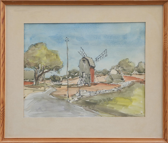 BERT ZEDRÉN. AKVARELL på papper, signerad, 1900-tal. Konst - Måleri ...