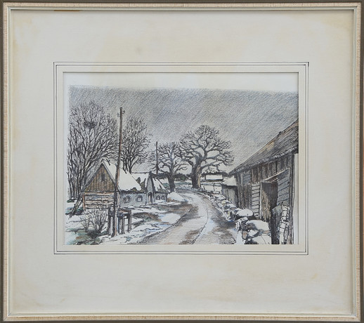 BERT ZEDRÉN. INK/CHALK, probably signed, 1900s. Art - Drawings - Auctionet