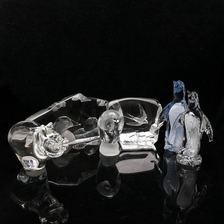 ORNAMENTAL GLASS, animal figures, among others Målerås. Glass - Other ...