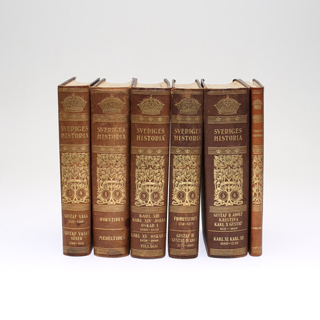 BOOKS, 6 pcs., "History of Sweden", Emil Hildebrand, PA Norstedt ...
