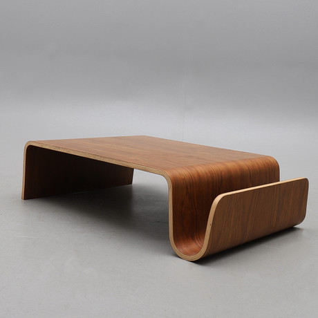 ERIC PFEIFFER. Coffee table, "SCANDO", Offi, molded wood. Furniture ...
