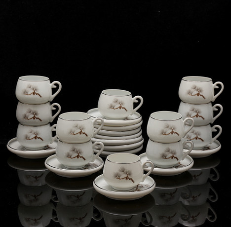 MOCCA CUPS, "Japan", Nishiki China, 12 pieces. Ceramics & Porcelain ...