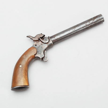 BLOCK PISTOL, marked SP, latter half of the 19th century. Weapons ...