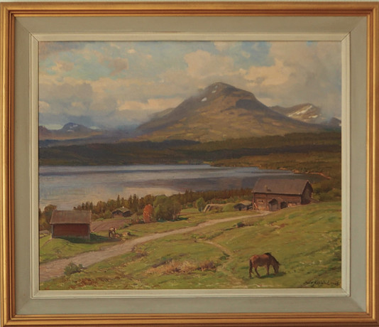NILS ASPLUND. oil on canvas, Northern landscape, signed and dated. Art ...