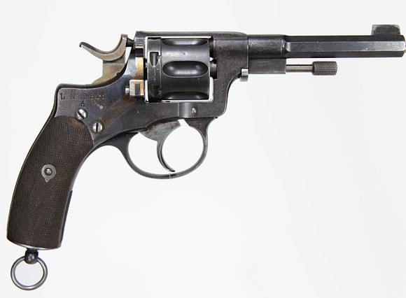 210. REVOLVER, Belgian, Double Action, make Brevet Nagant, model 1887 ...