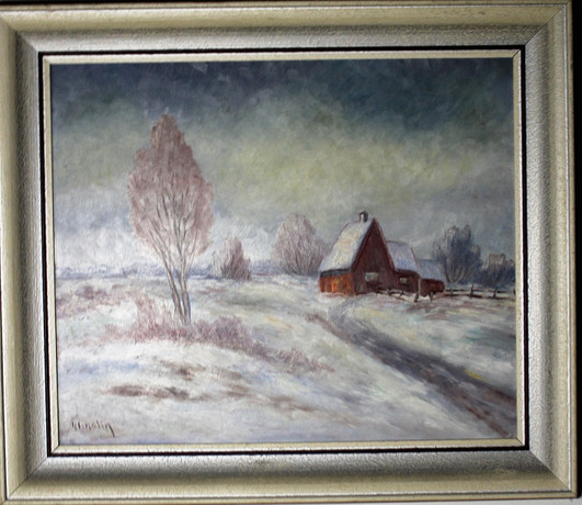 HARTVIG SCHALIN. OIL on Board signed. Art - Paintings - Auctionet