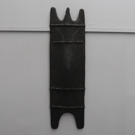 SHIELD, Ifugao, Philippines, carbonized wood and rattan, 20th century ...