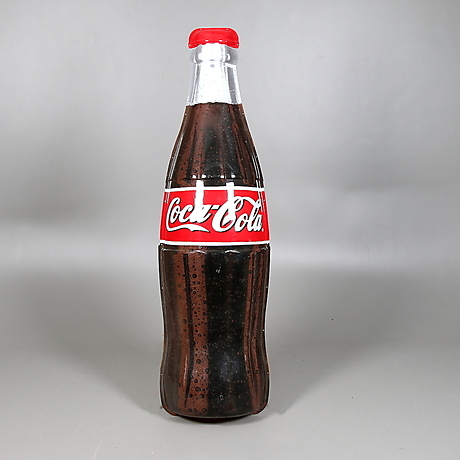 ADVERTISING SIGN, plastic, Coca Cola, 1900s. Height 182 cm ...